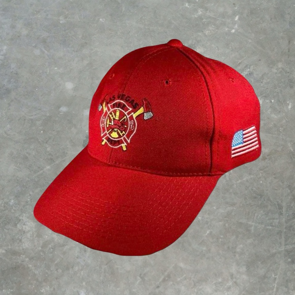 Vintage Las Vegas Fire Department Red Dad Hat Osfa Y2… - Gem